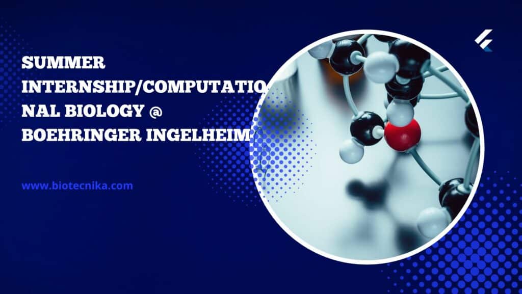 Summer Internship/Computational Biology @ Boehringer Ingelheim