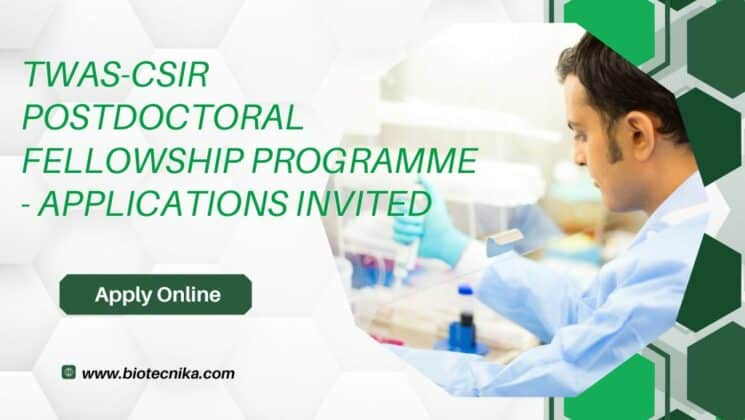 Twas Csir Postdoctoral Fellowship Programme Apply Now
